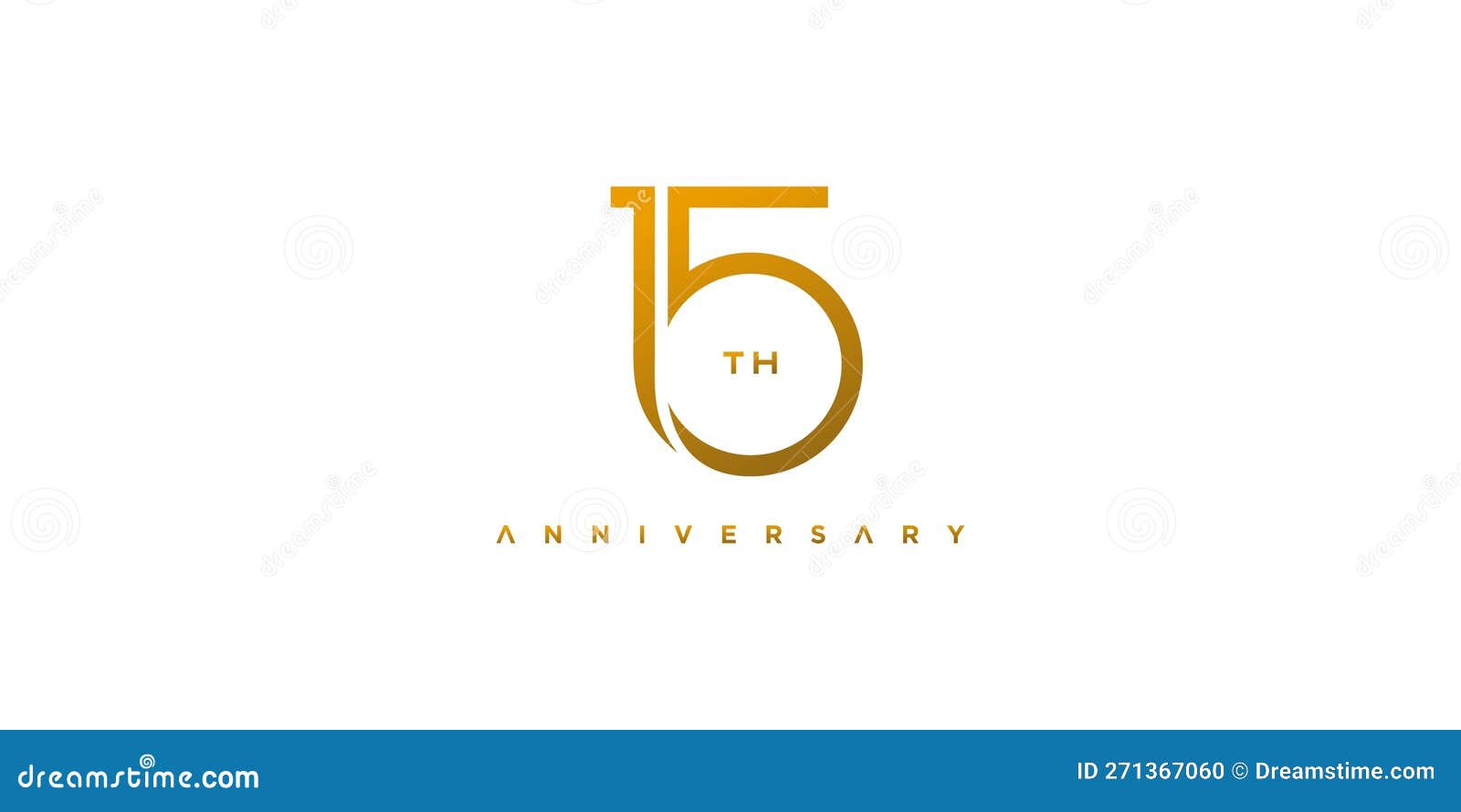 Modern and Elegant Number 15 Logo Design Stock Vector - Illustration of ...