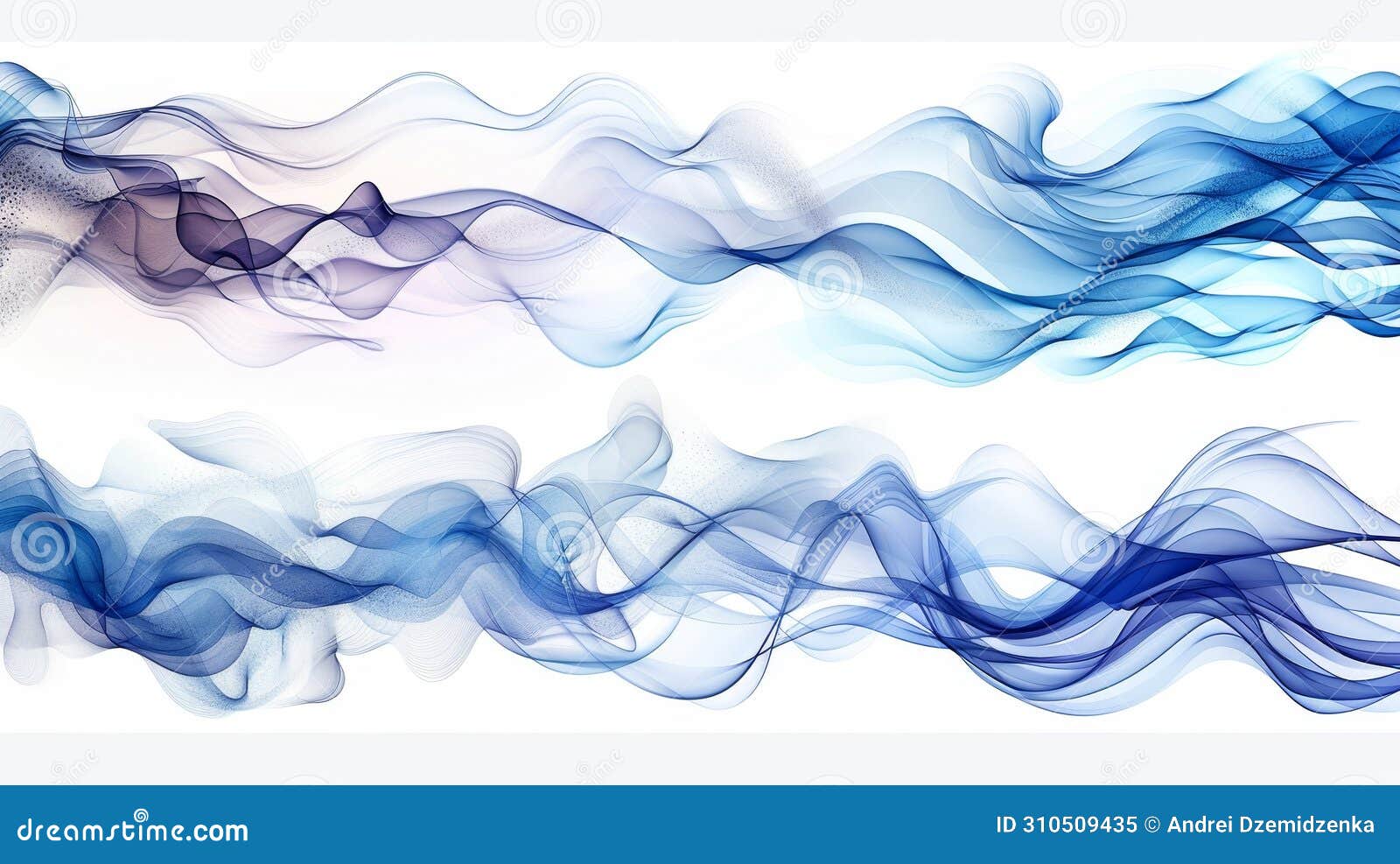 Modern Elements of an Air Flow Effect on a White Background. Abstract ...