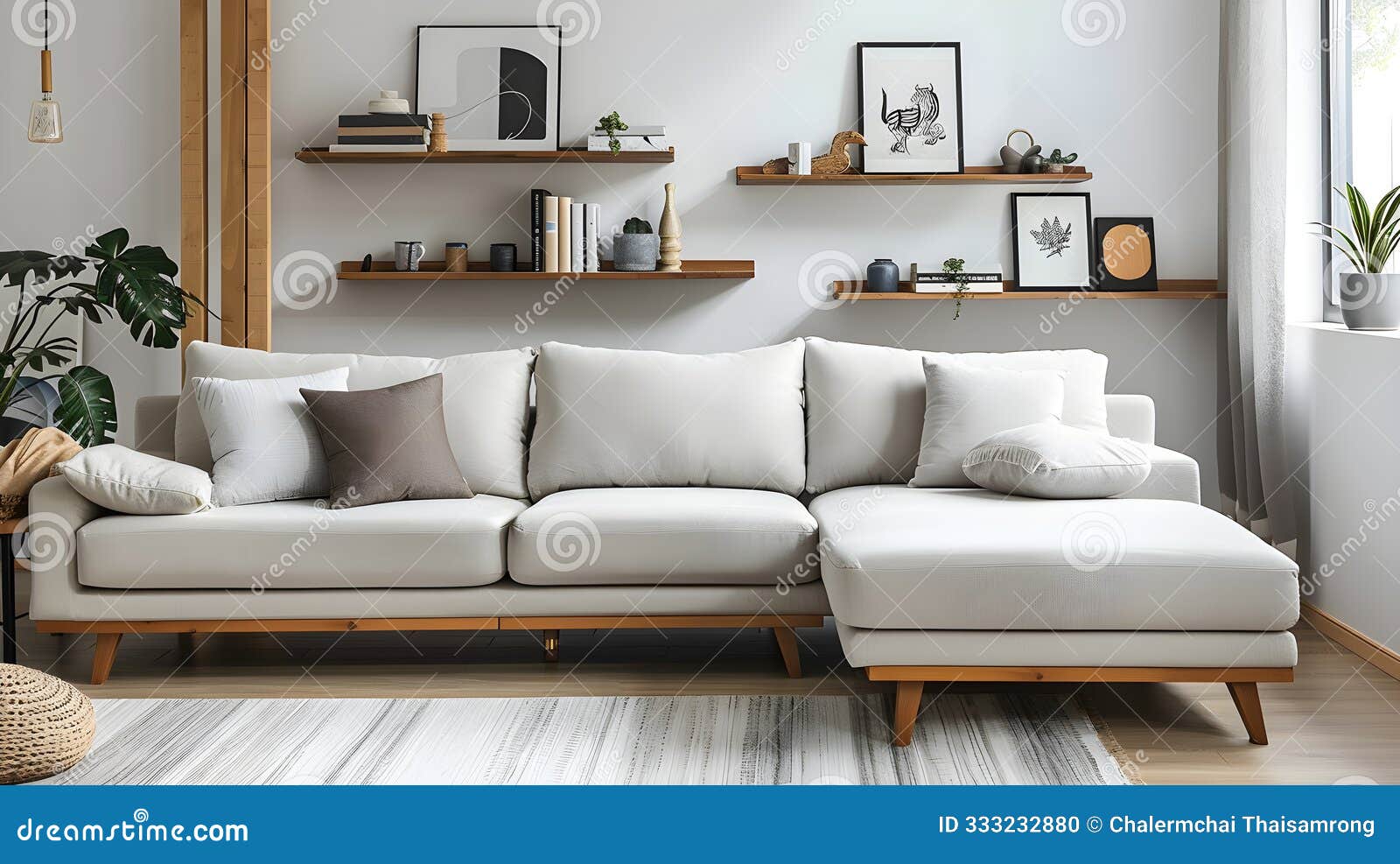 Modern Elements of Living Room Interior Design, Corner Sofas and ...