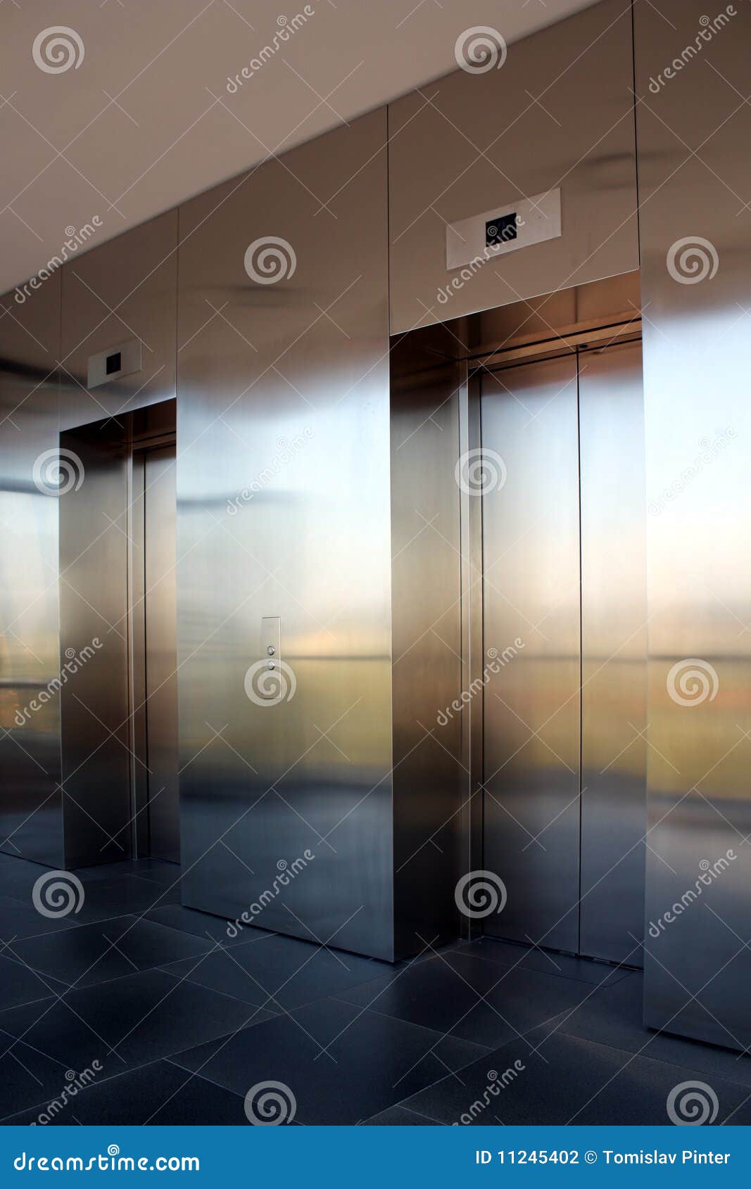 Modern elevator stock photo. Image of architecture, stainless - 11245402