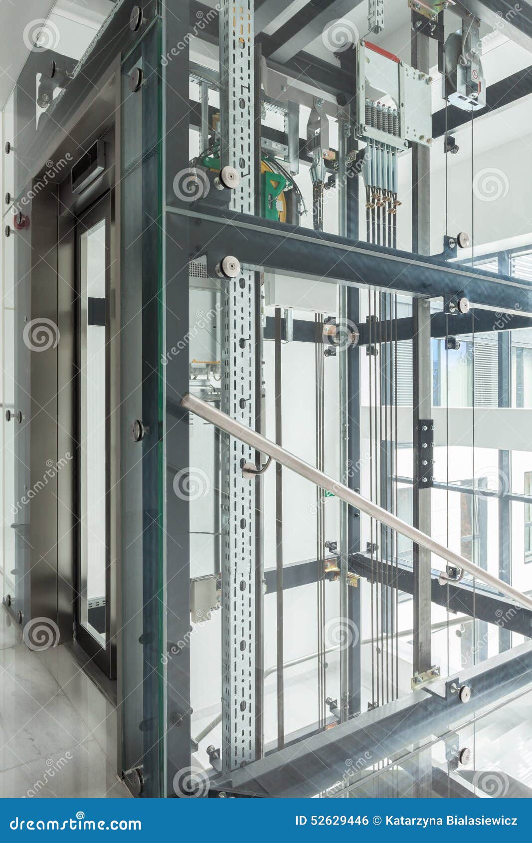 Modern Elevator Glass Cabins Stock Photo | CartoonDealer.com #94663200