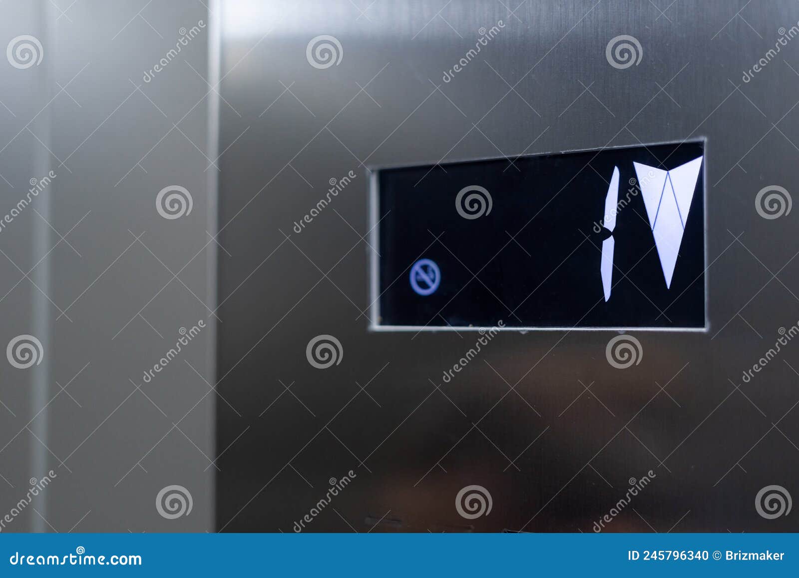 Electronic LCD Elevator Display Showing Twenty Floor Down, Automatic ...
