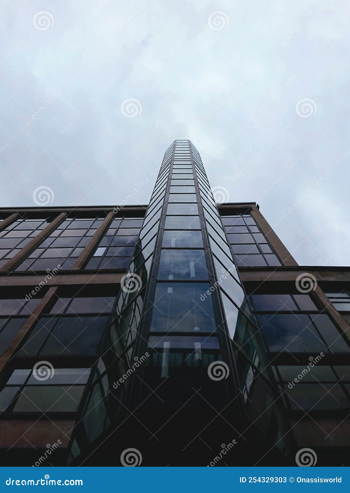 Modern Elevator Glass Building Architectural Construction Stock Image ...