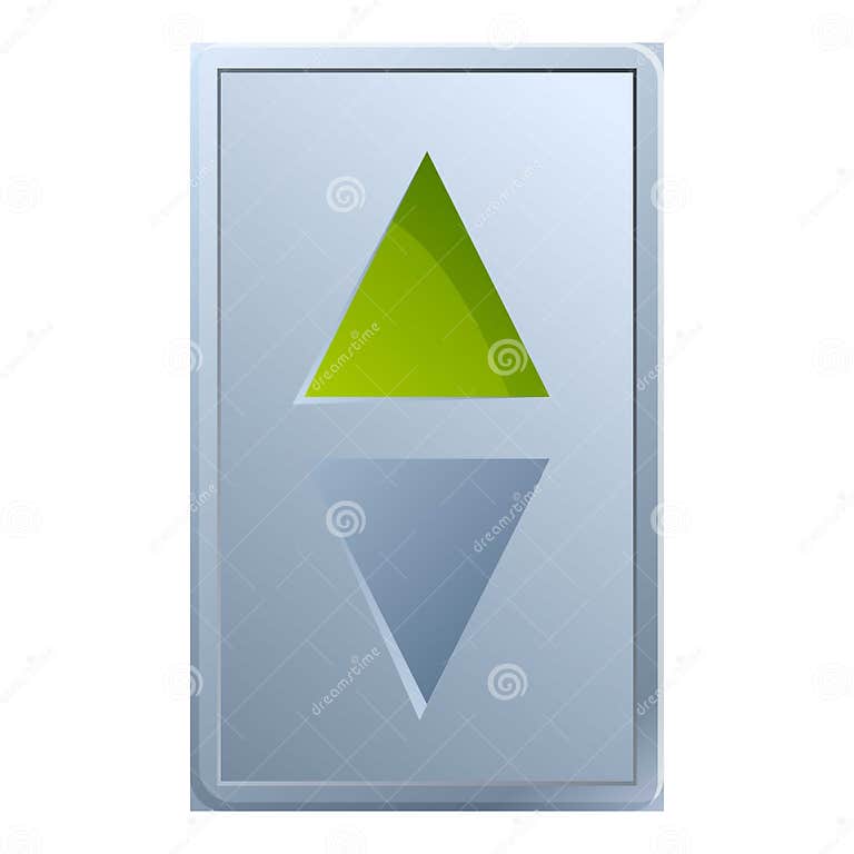 Modern Elevator Going Up Button Panel Stock Illustration - Illustration ...