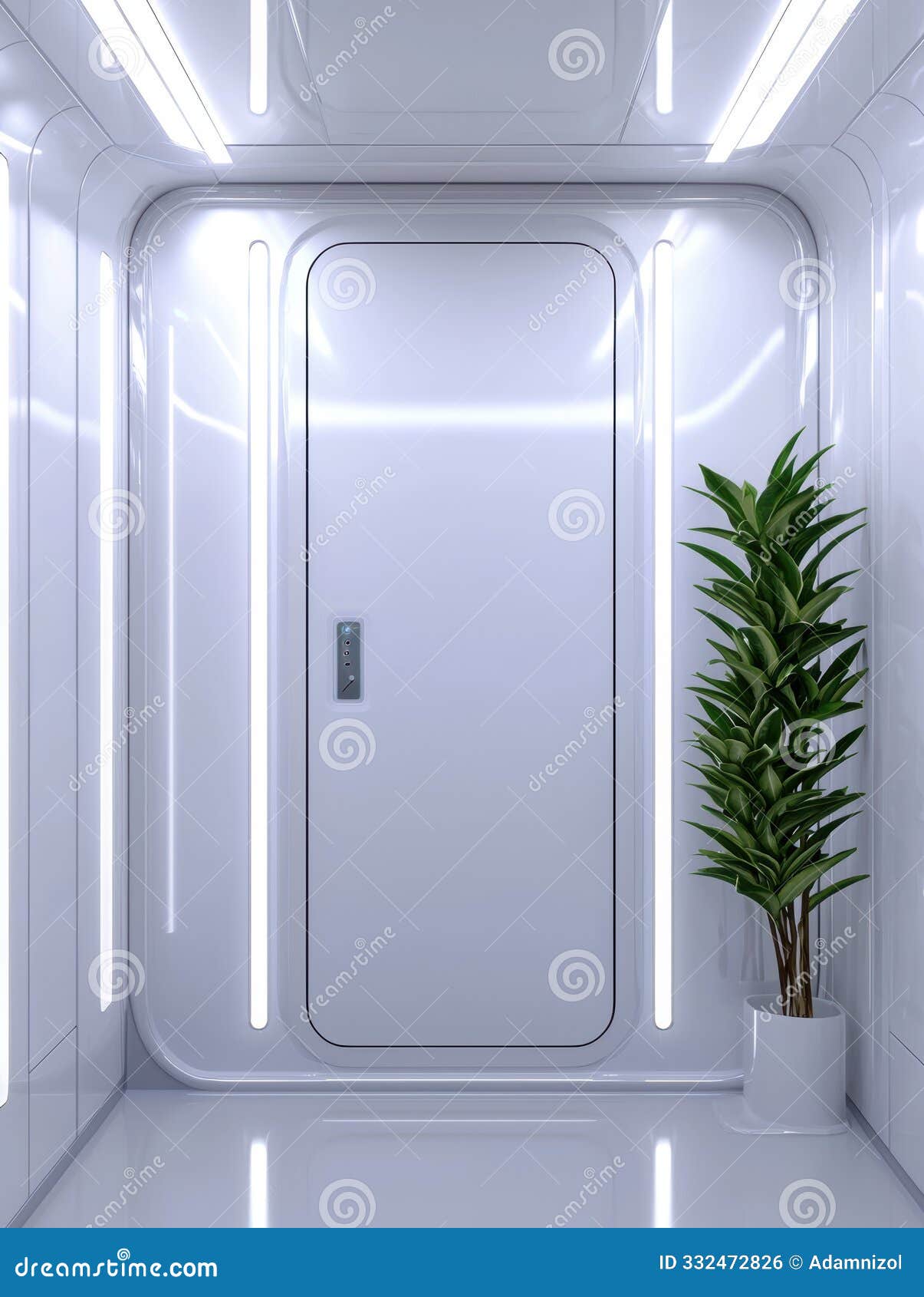 20 11. An Elevator Interior Transformed Into A Vibrant Art Gall Royalty ...