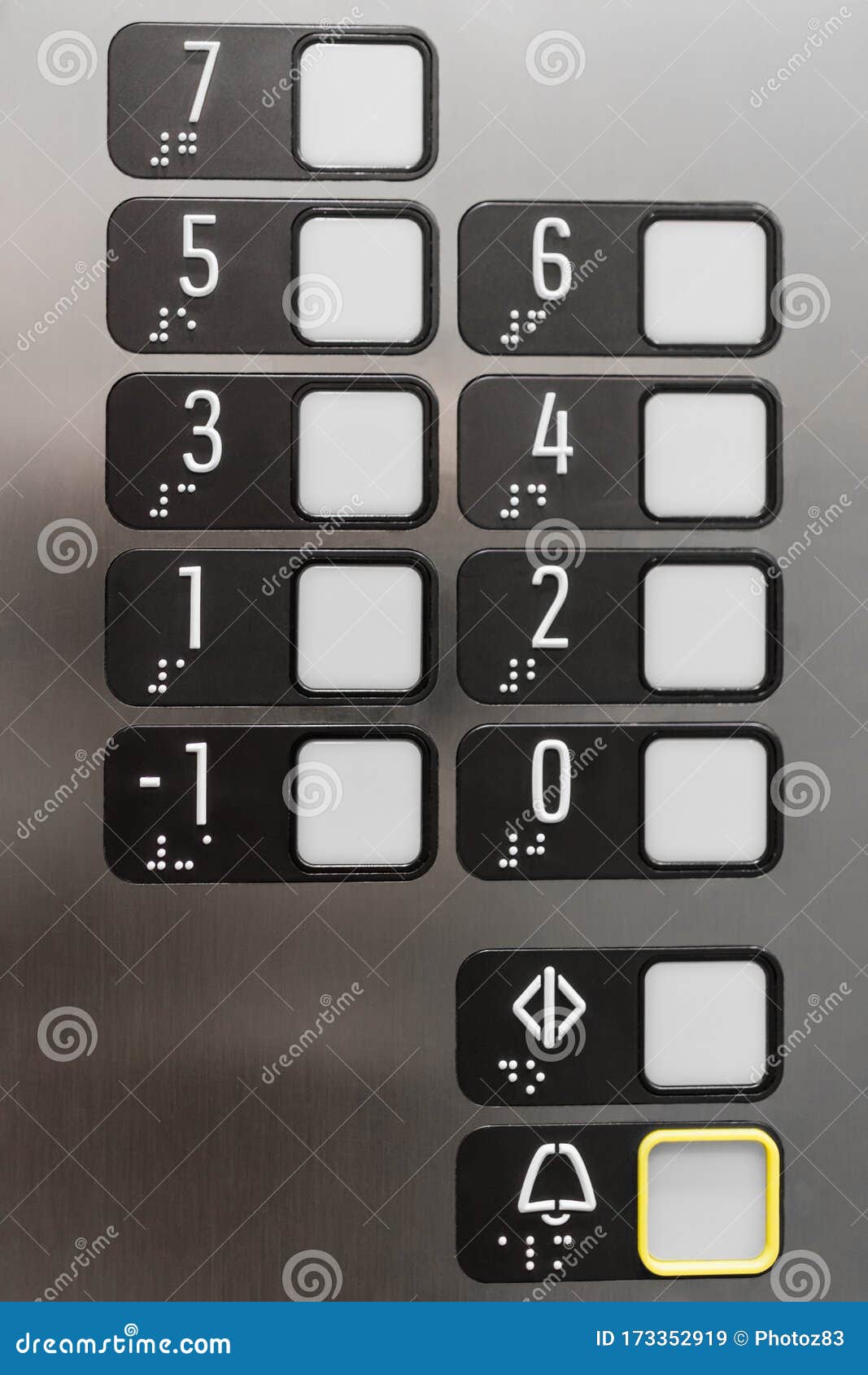 Modern Elevator Keypad Floor Level Buttons Stock Image - Image of ...