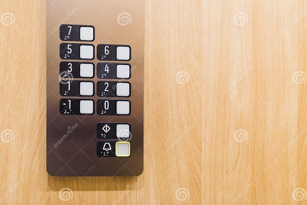 Modern Elevator Keypad Floor Level Buttons Stock Photo - Image of ...