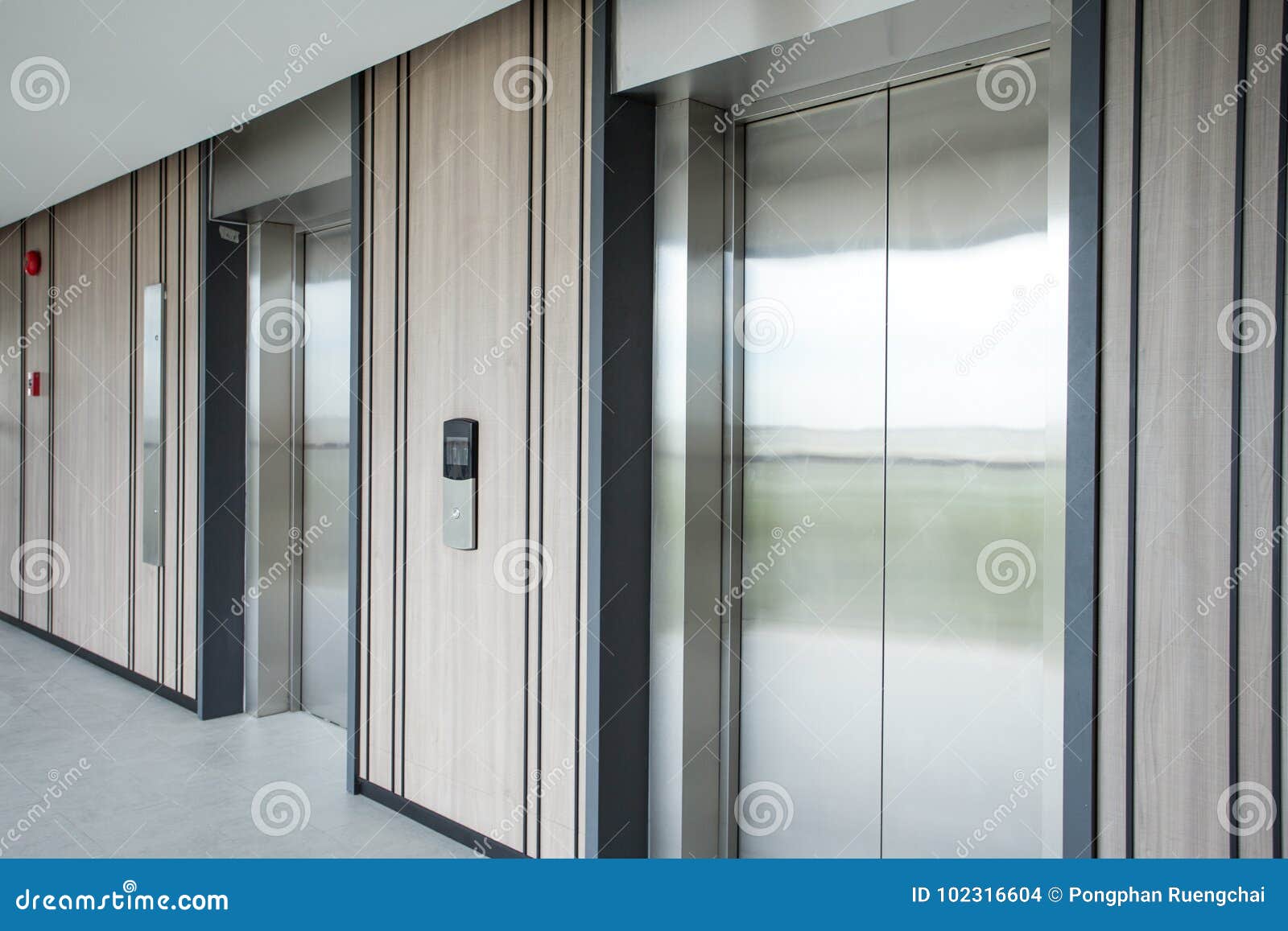 Modern elevator stock photo. Image of stainless, closed - 102316604
