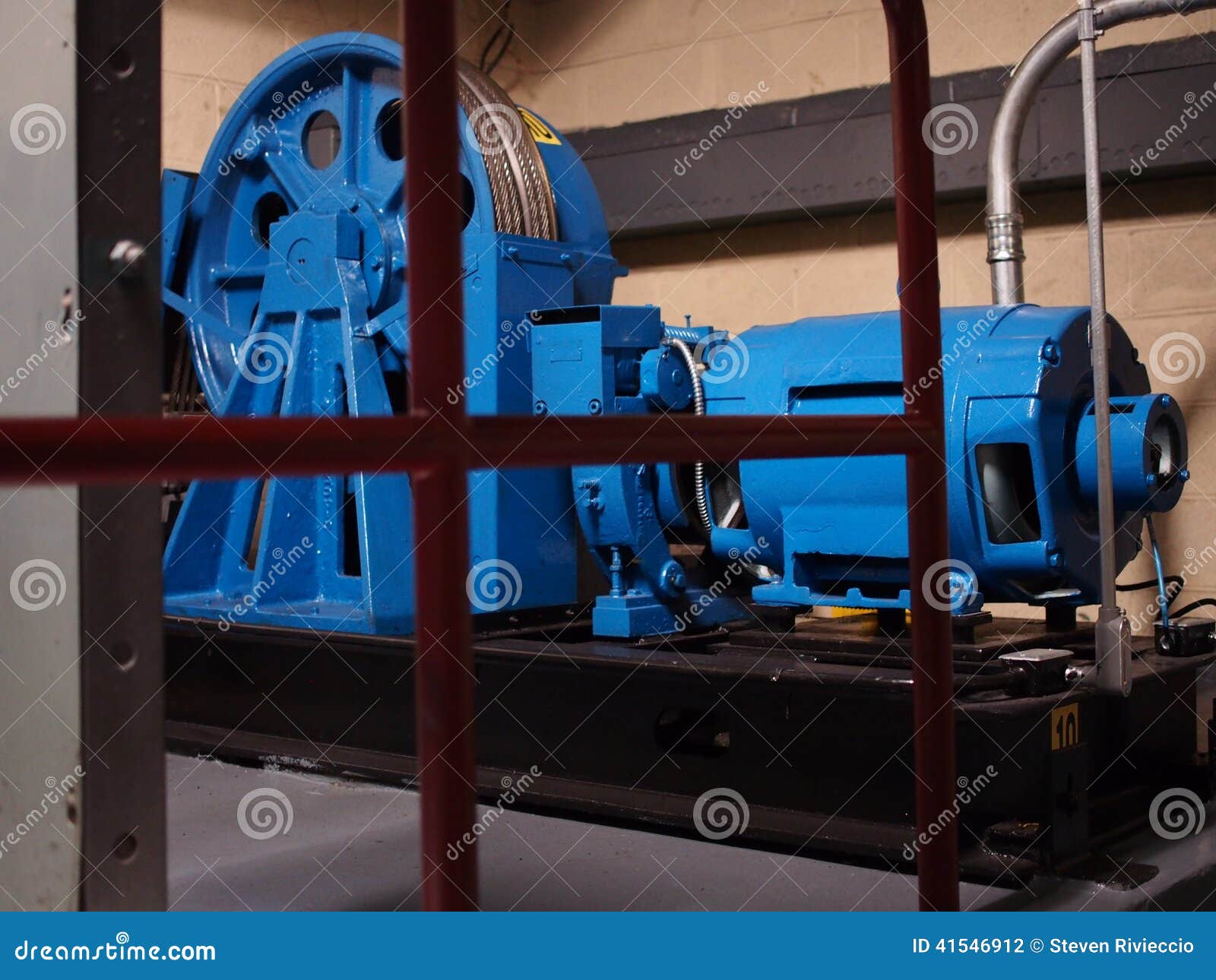 Modern Elevator Motor stock photo. Image of motors, elevators - 41546912