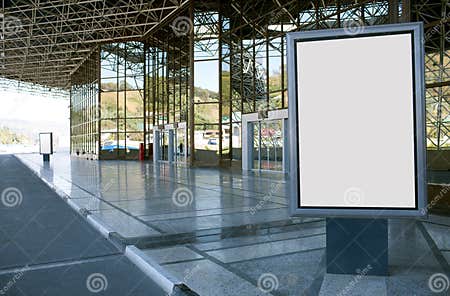 Modern empty billboard stock photo. Image of poster, blank - 21840586