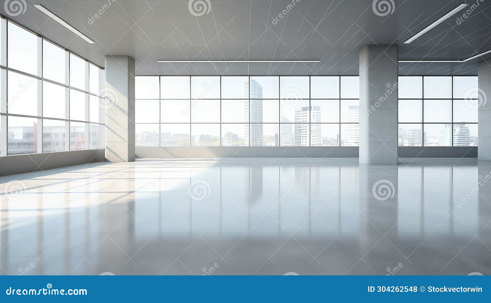 Modern Empty Floor Background Stock Illustration - Illustration of ...