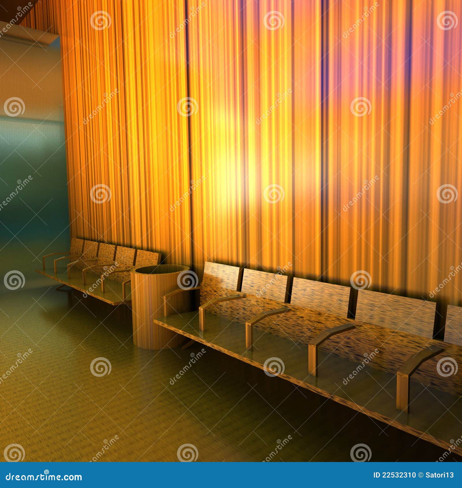 Modern empty lounge stock illustration. Illustration of floor - 22532310