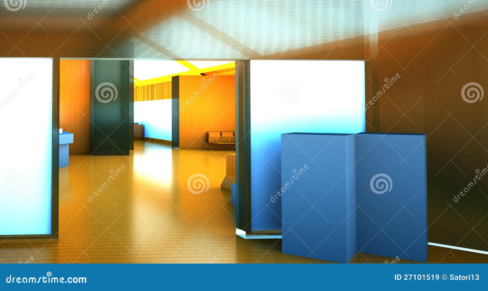 Modern empty lounge stock illustration. Illustration of empty - 27101519