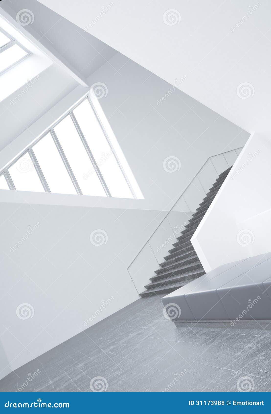 Modern Empty Minimalist Atrium | Architecture Interior Stock ...