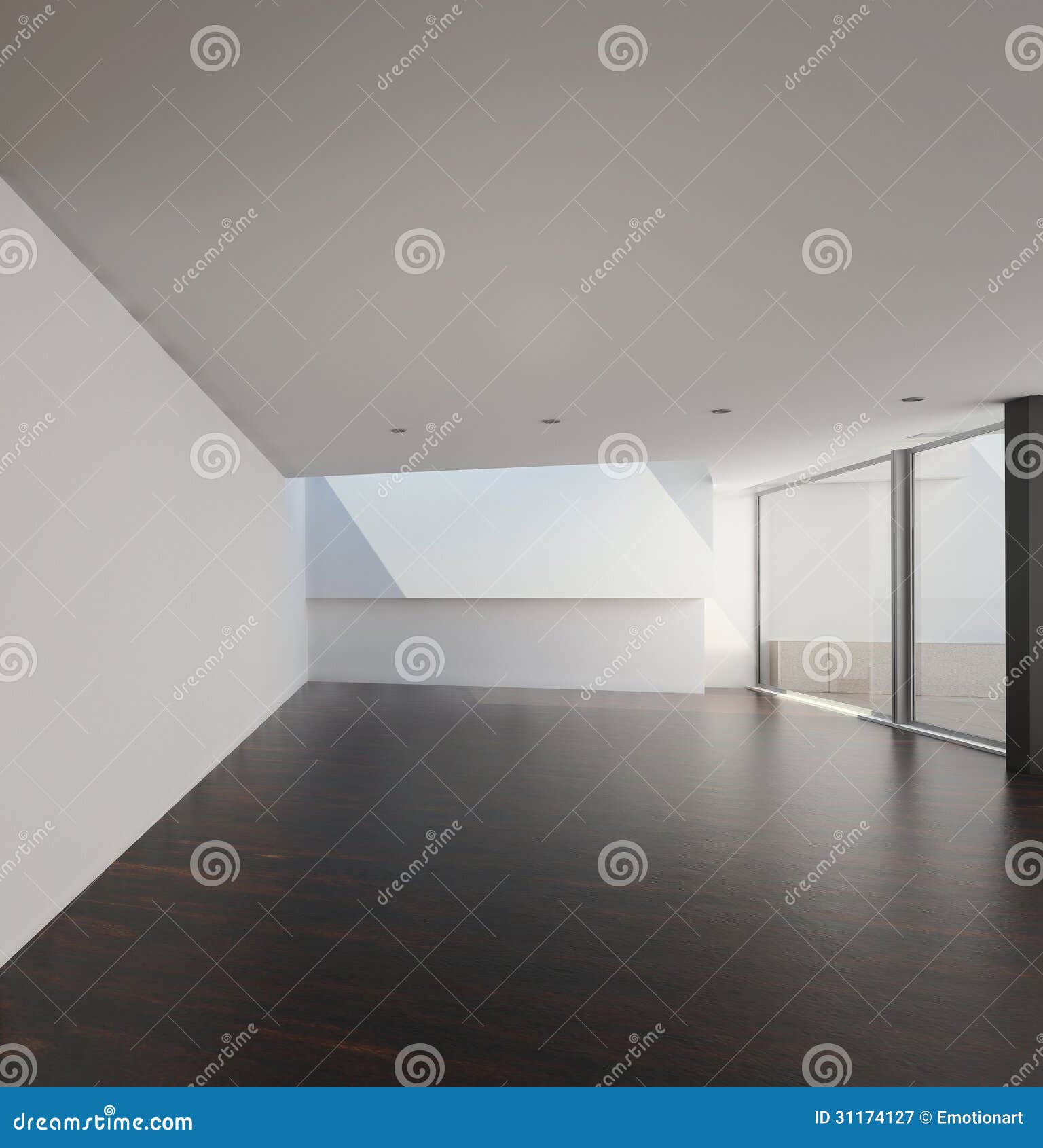 Modern Empty Room | Architecture Interior Stock Illustration ...