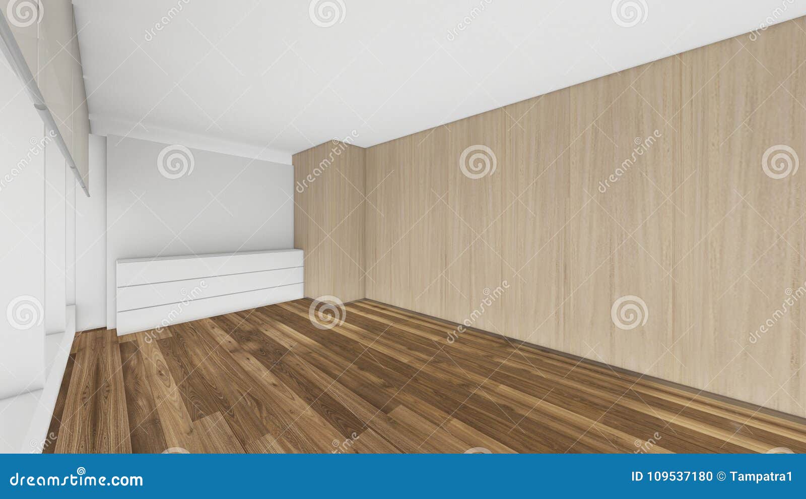 Modern Empty Room, 3d Render Interior Design, Mock Up Illustration ...