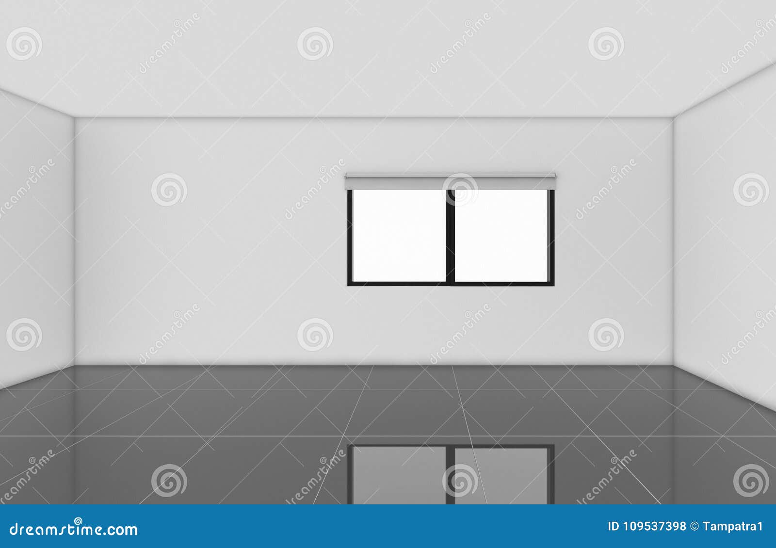 Modern Empty Room, 3d Render Interior Design, Mock Up Illustration ...