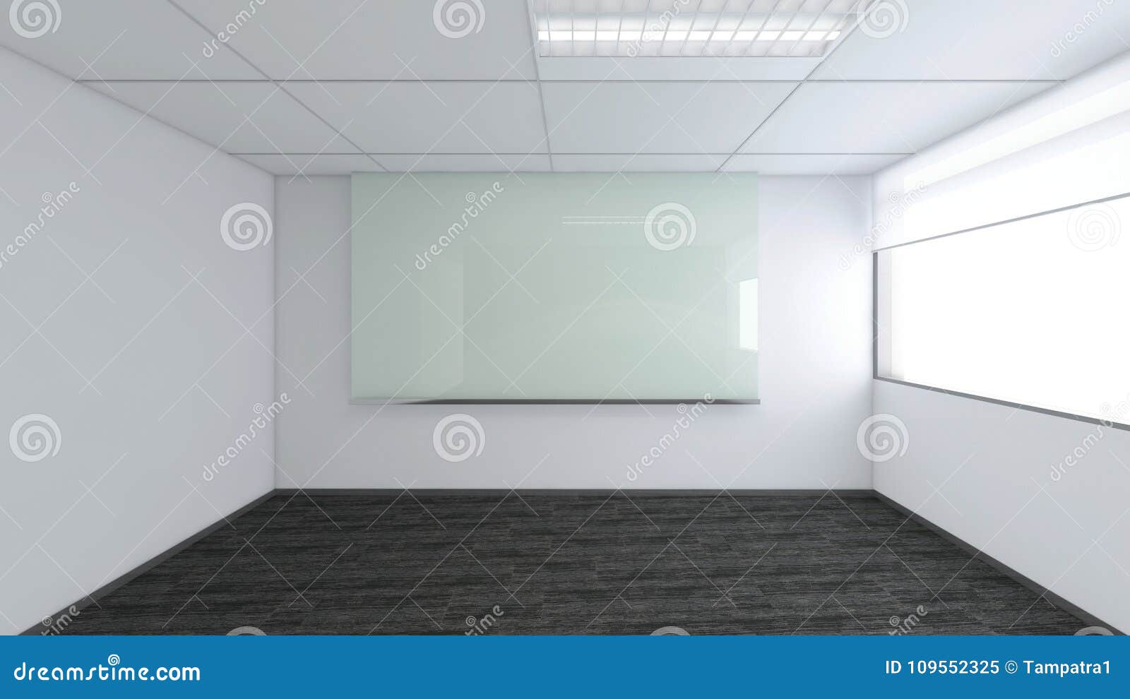 Modern Empty Room, 3d Render Interior Design, Mock Up Illustration ...