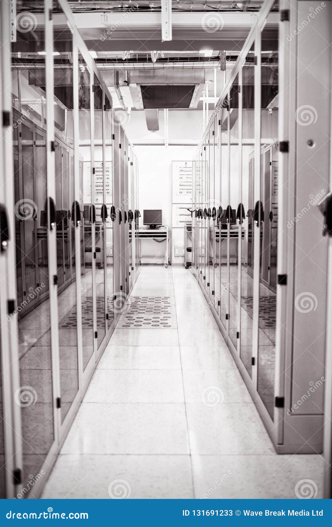 Empty server room stock image. Image of system, connection - 131691233