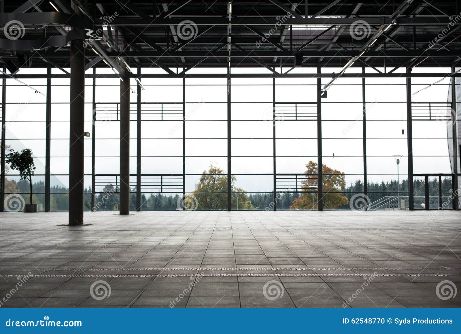 Modern empty show room stock photo. Image of large, space - 62548770