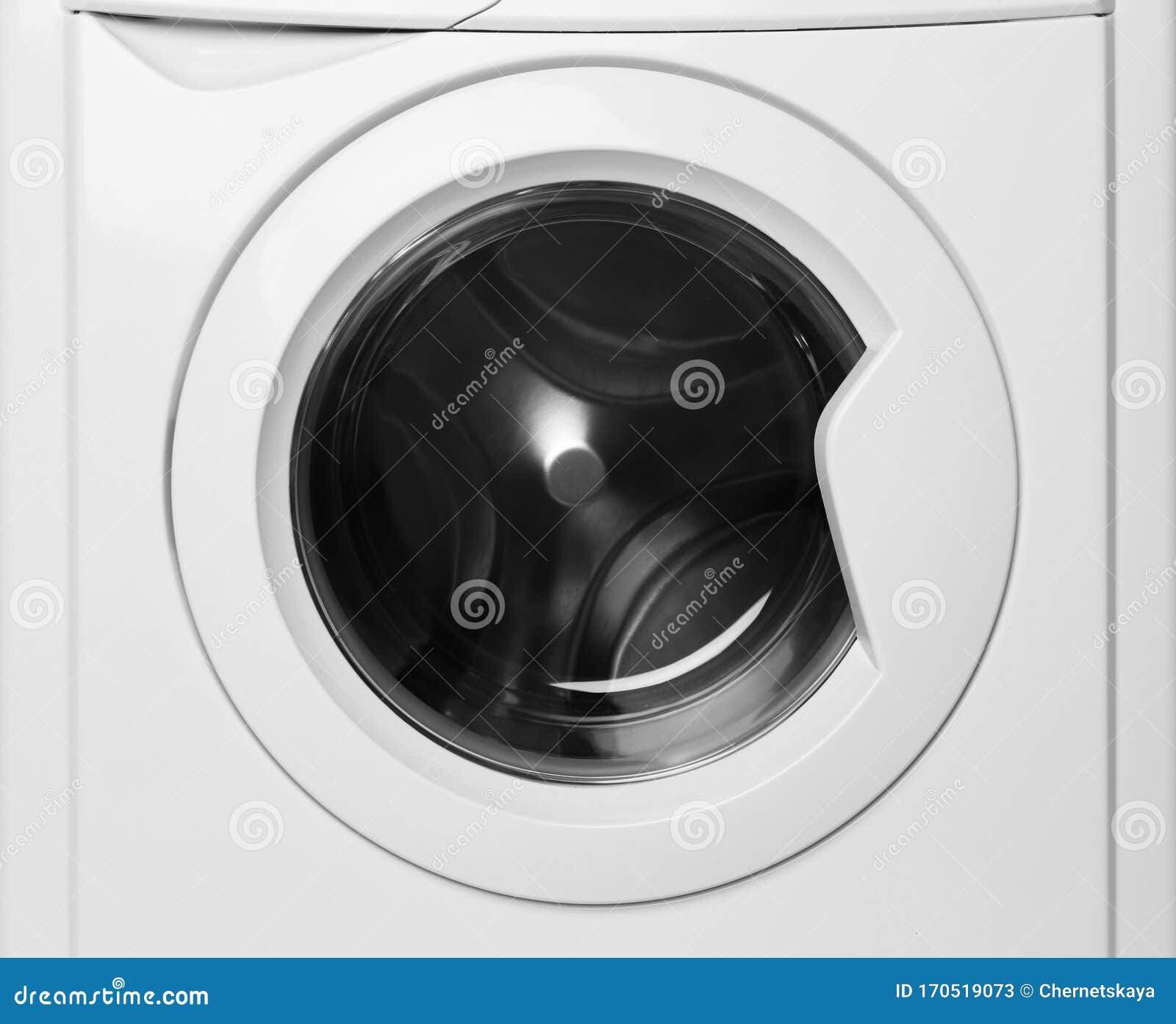 Modern Empty Washing Machine on Background. Laundry Day Stock Image ...
