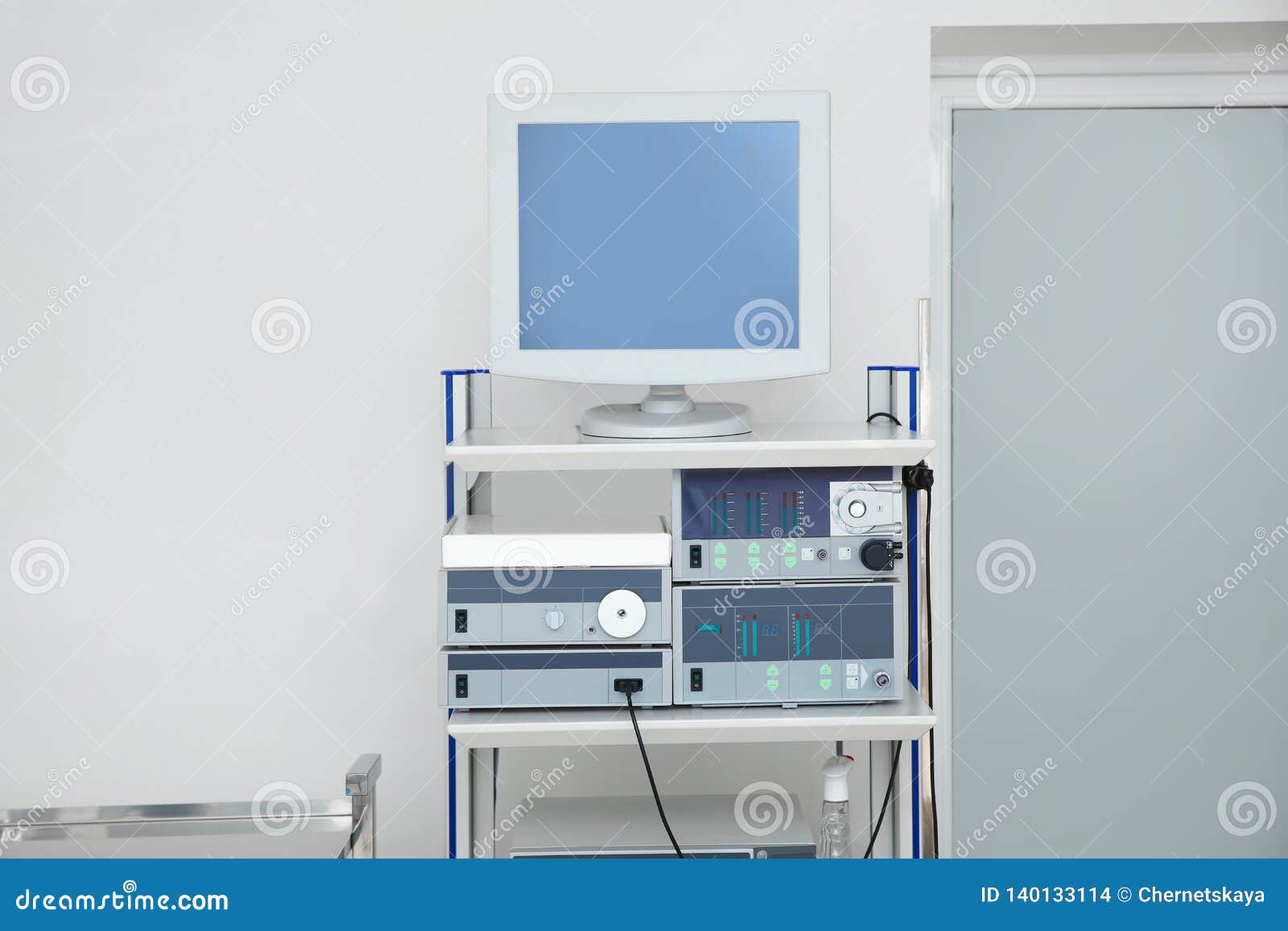 Modern Endoscope in Diagnostic Room. Stock Photo - Image of examination ...