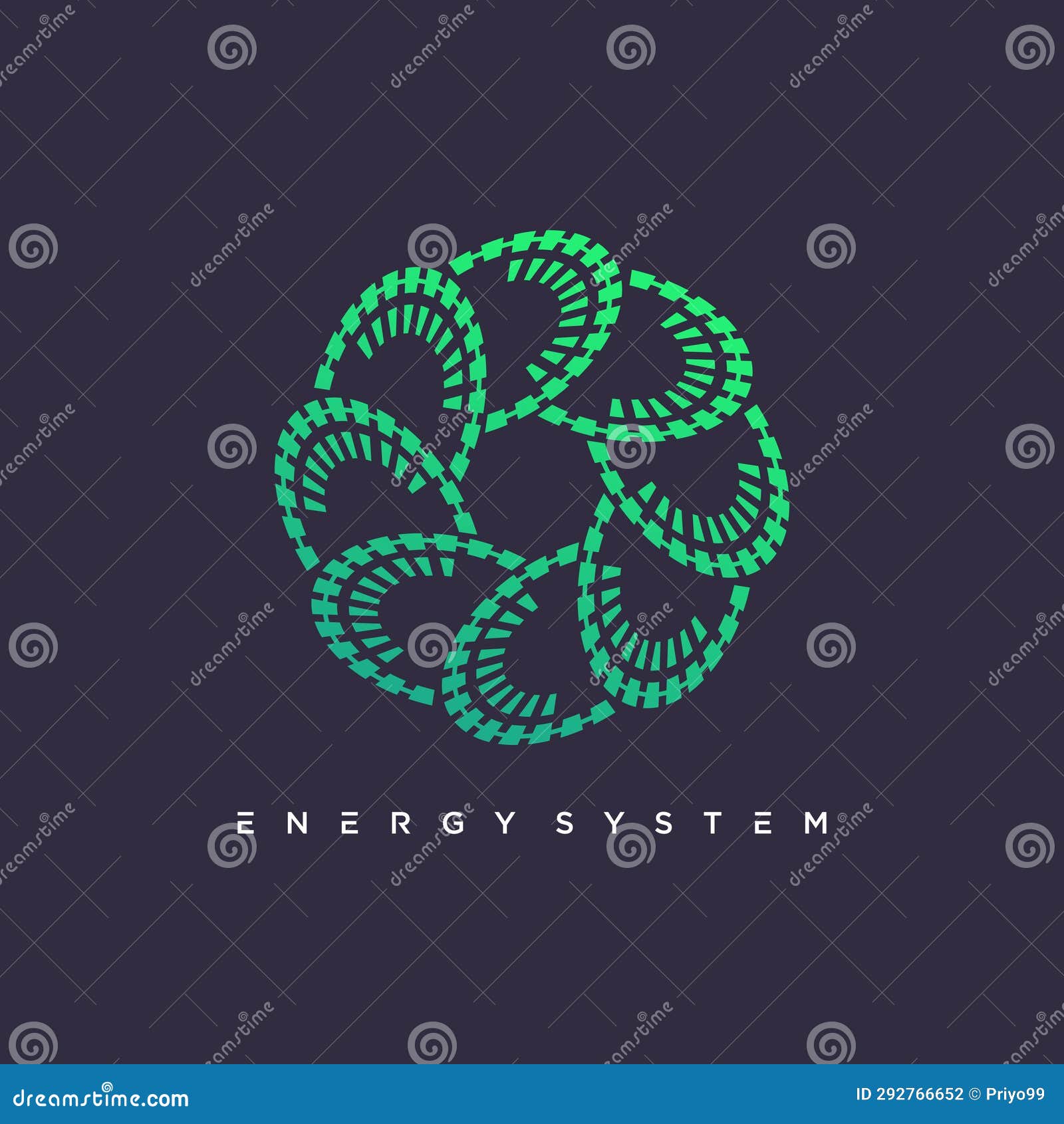 Modern Energy Design Vector with Creative Element Concept Stock Vector ...