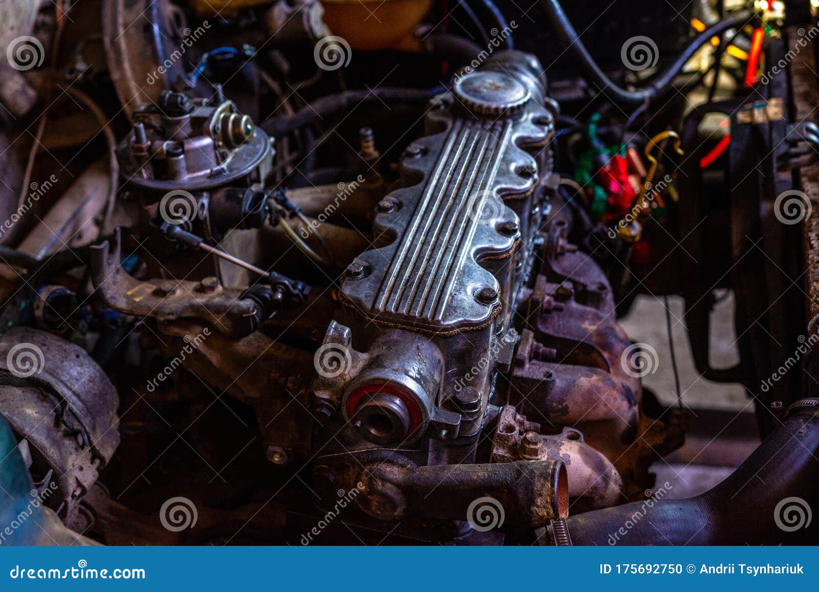 The Modern Engine of the European Car is Open for Routine Maintenance ...