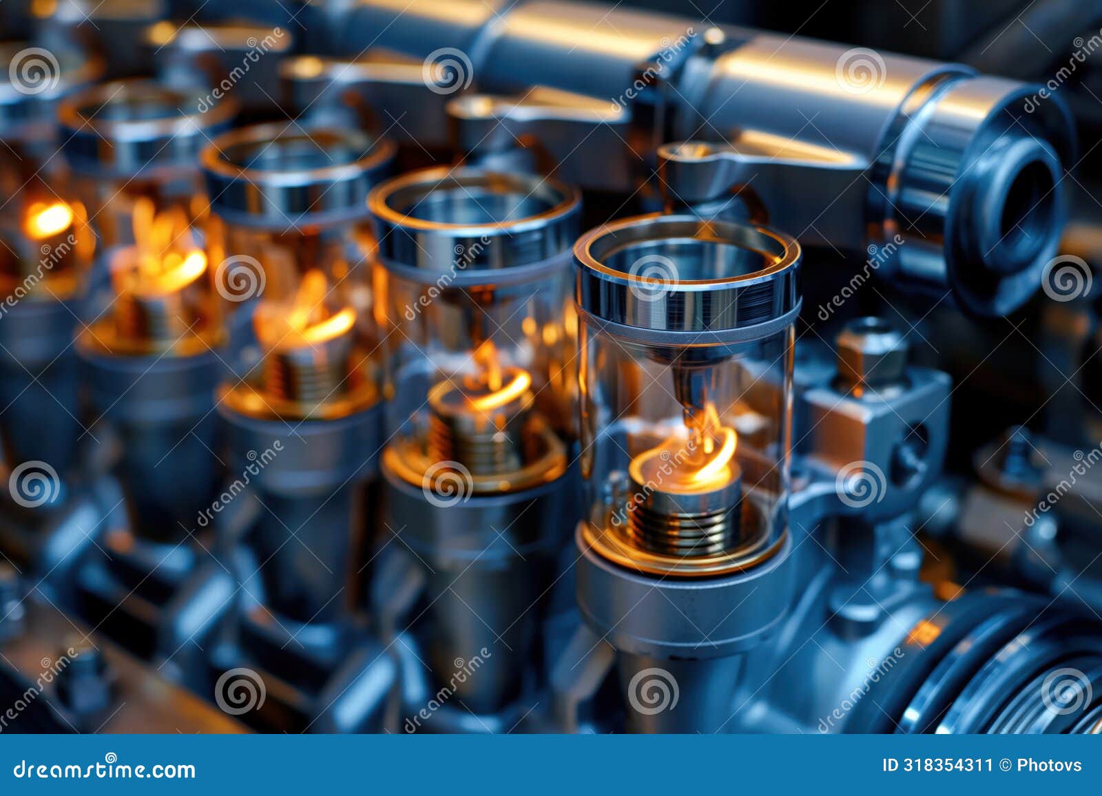 In Modern Engine with Gears, Pistons are Mounted Cylinders with Latest ...