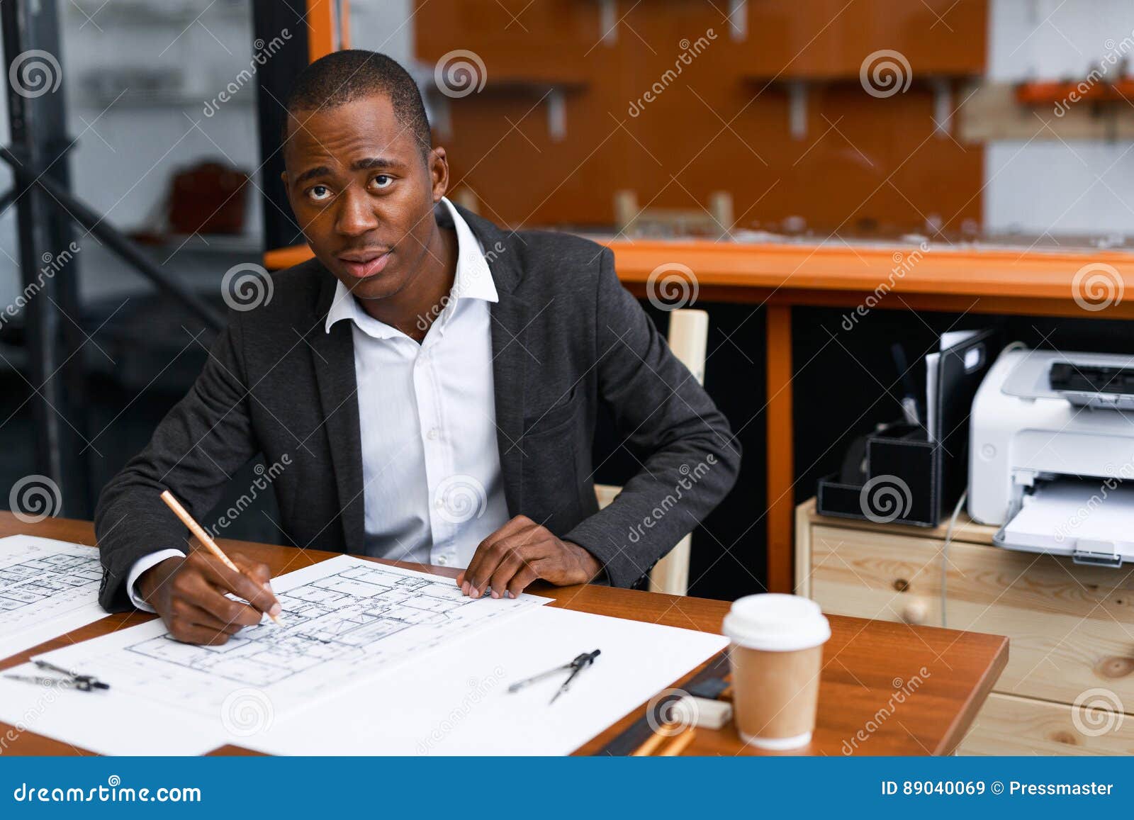 Modern engineer stock image. Image of looking, technical - 89040069