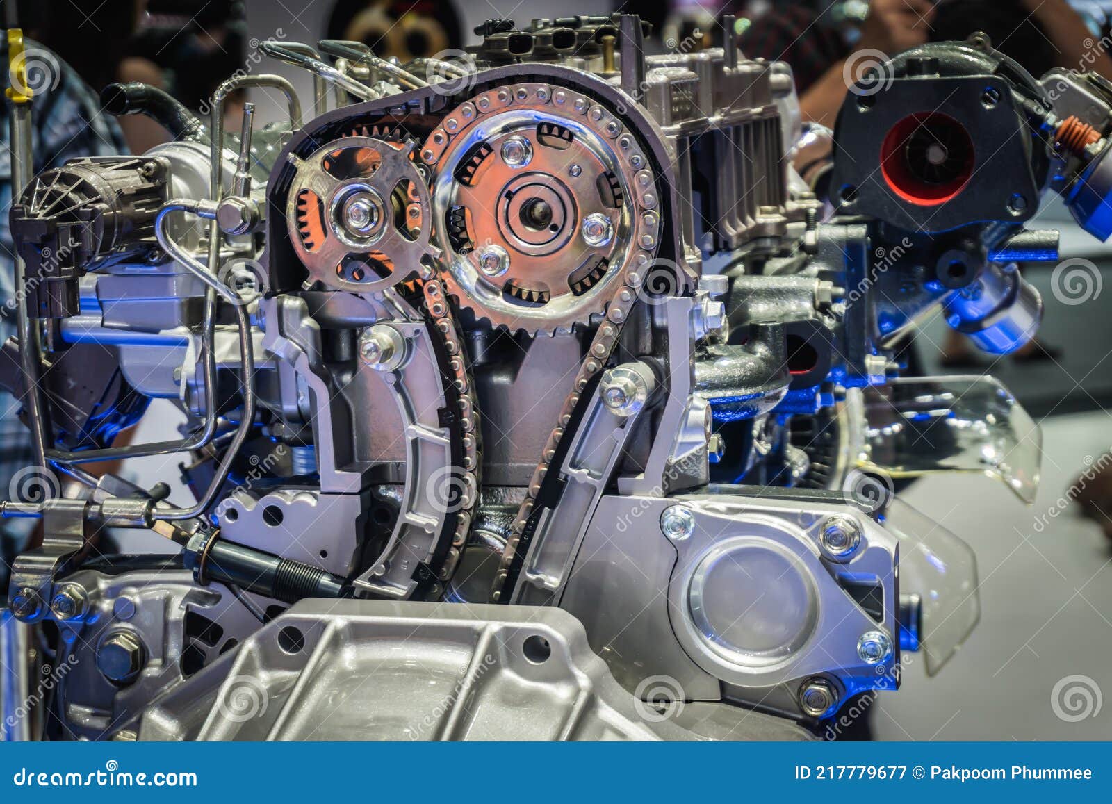 Modern Engines Show Internal Mechanisms Stock Image - Image of ...