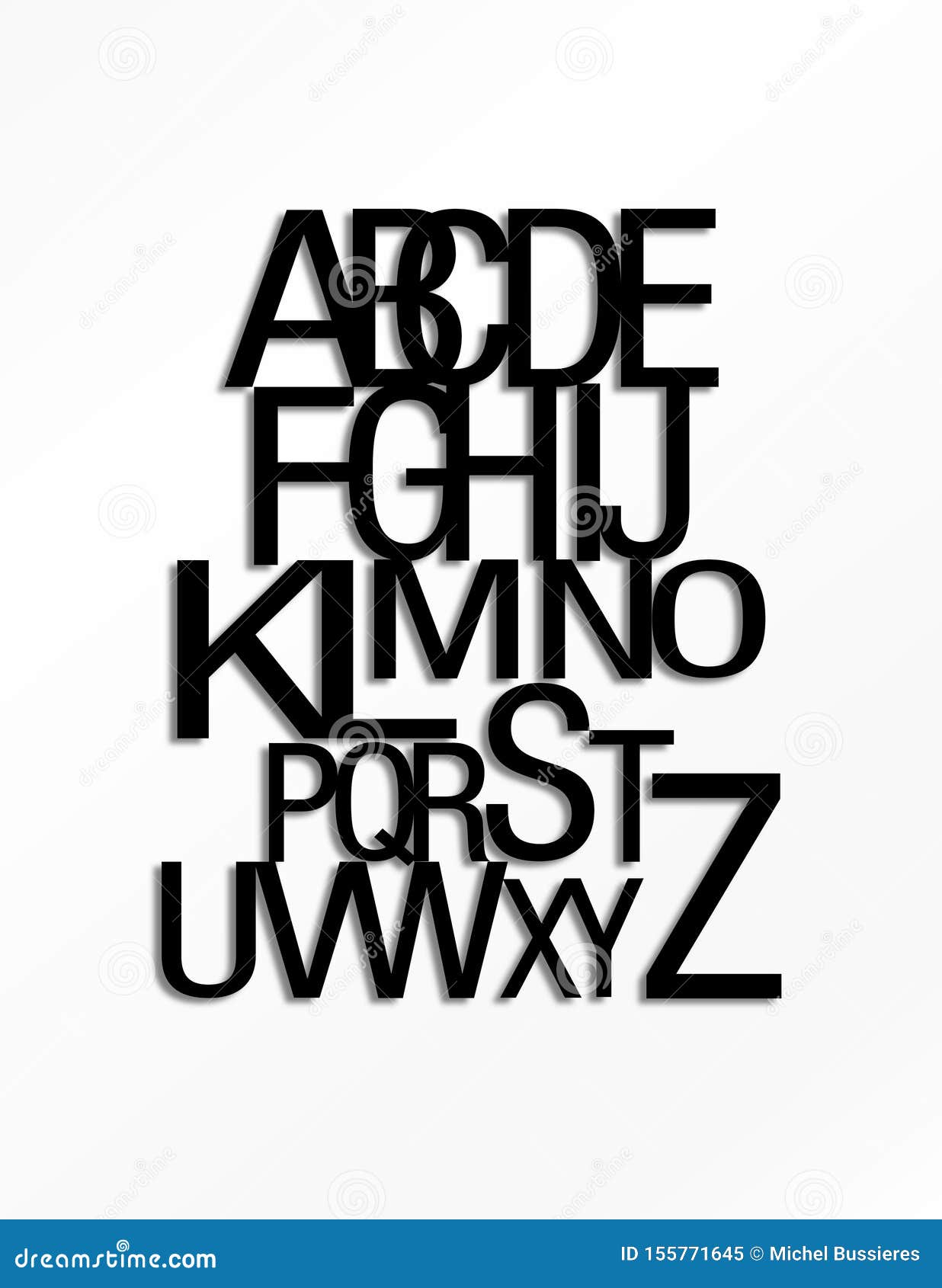 The Modern English Alphabet Of Bubble Style Alphabet A & B Vector ...