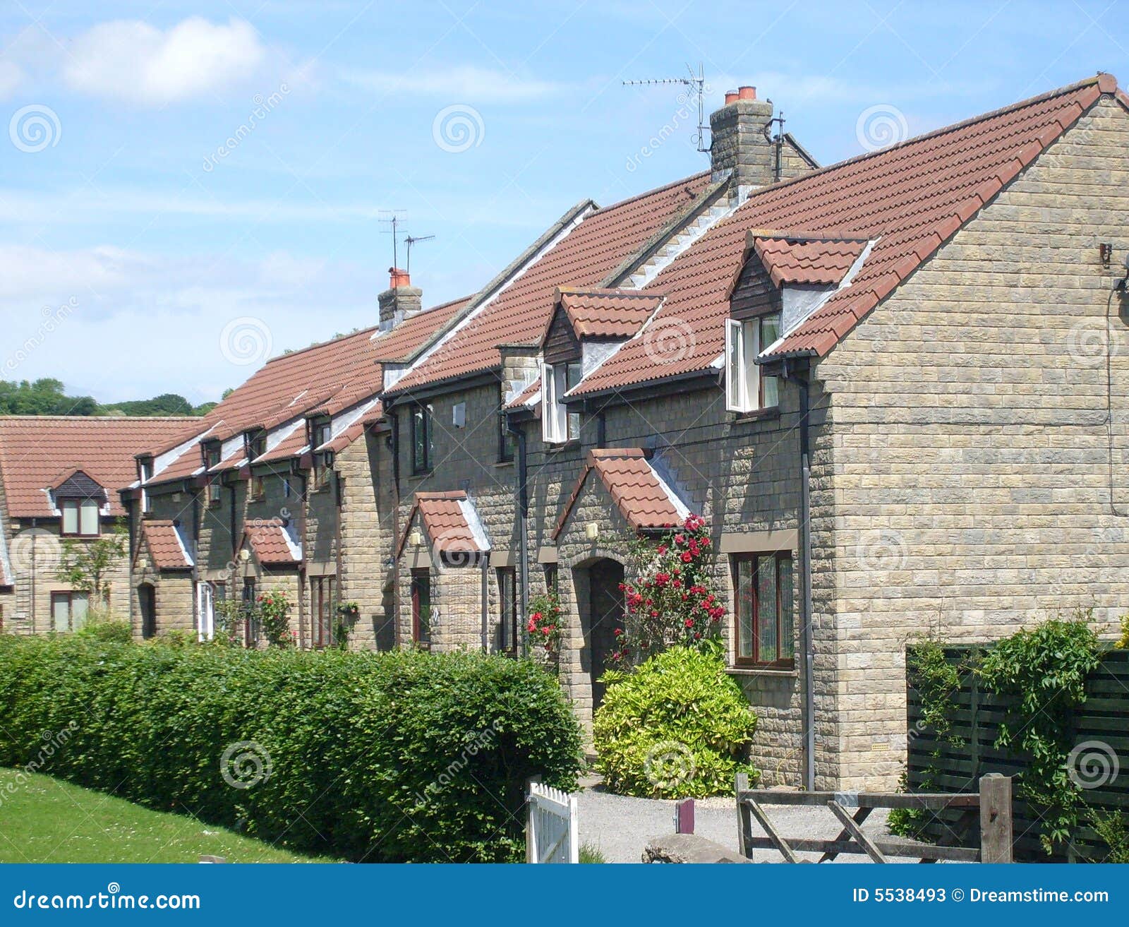 Modern English Housing Estate Stock Image - Image of generic, modern ...