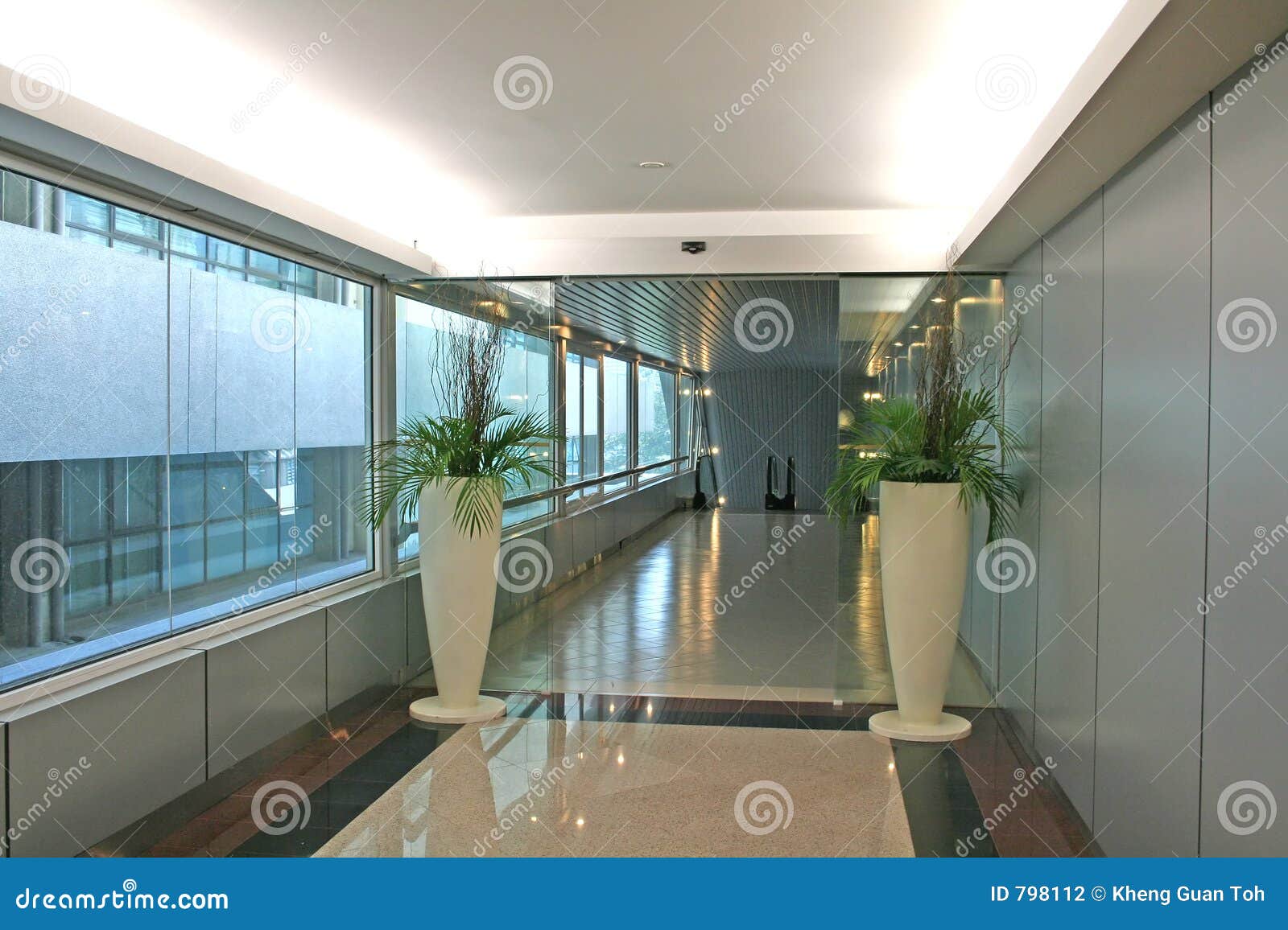 A Modern Entrance Of A Residential Building Equipped With A Mechanism ...