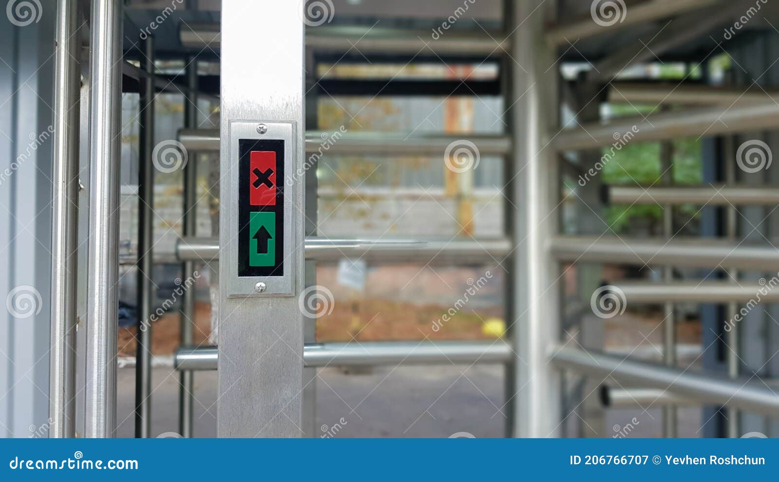 Modern Entrance with a High Level of Security, Automatic Electronic ...