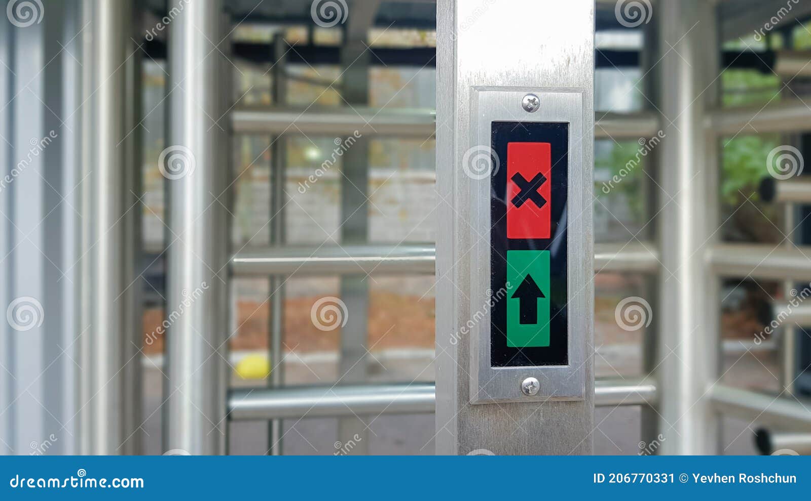 Modern Entrance with a High Level of Security, Automatic Electronic ...