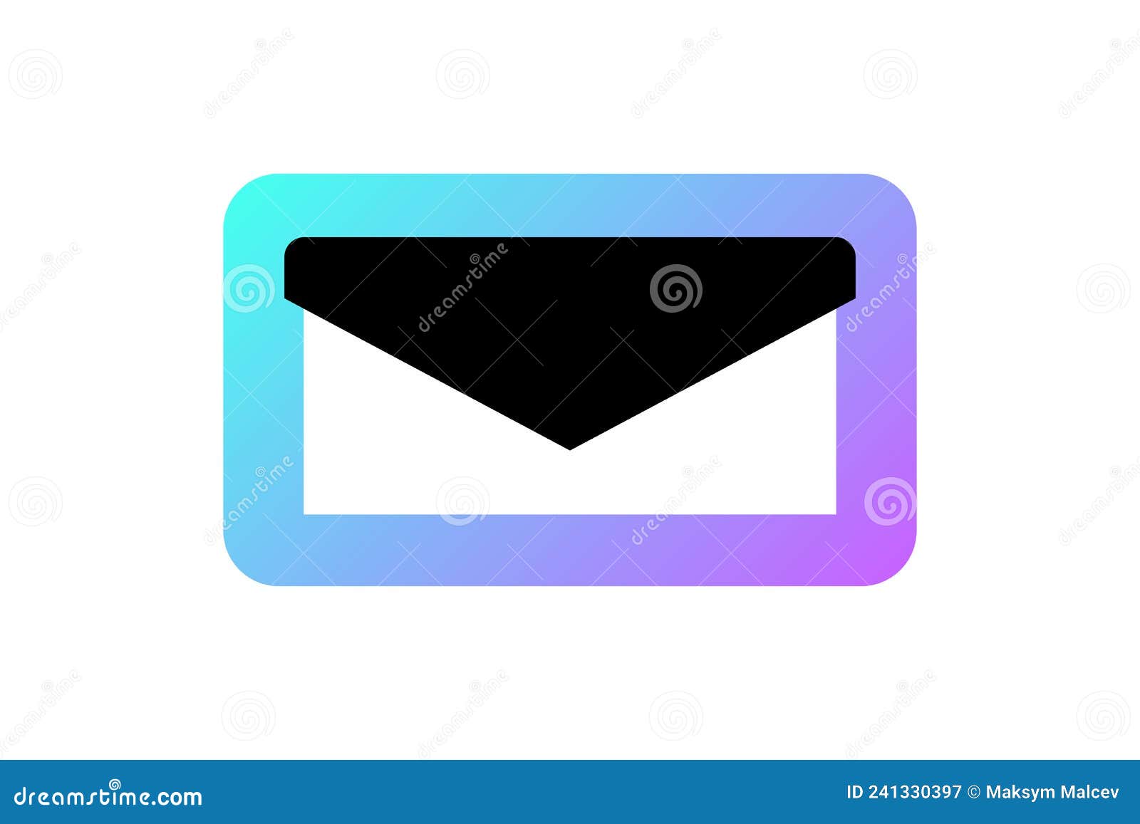 Modern Envelope Icon. Mail Symbol. Vector Illustration Isolated on ...