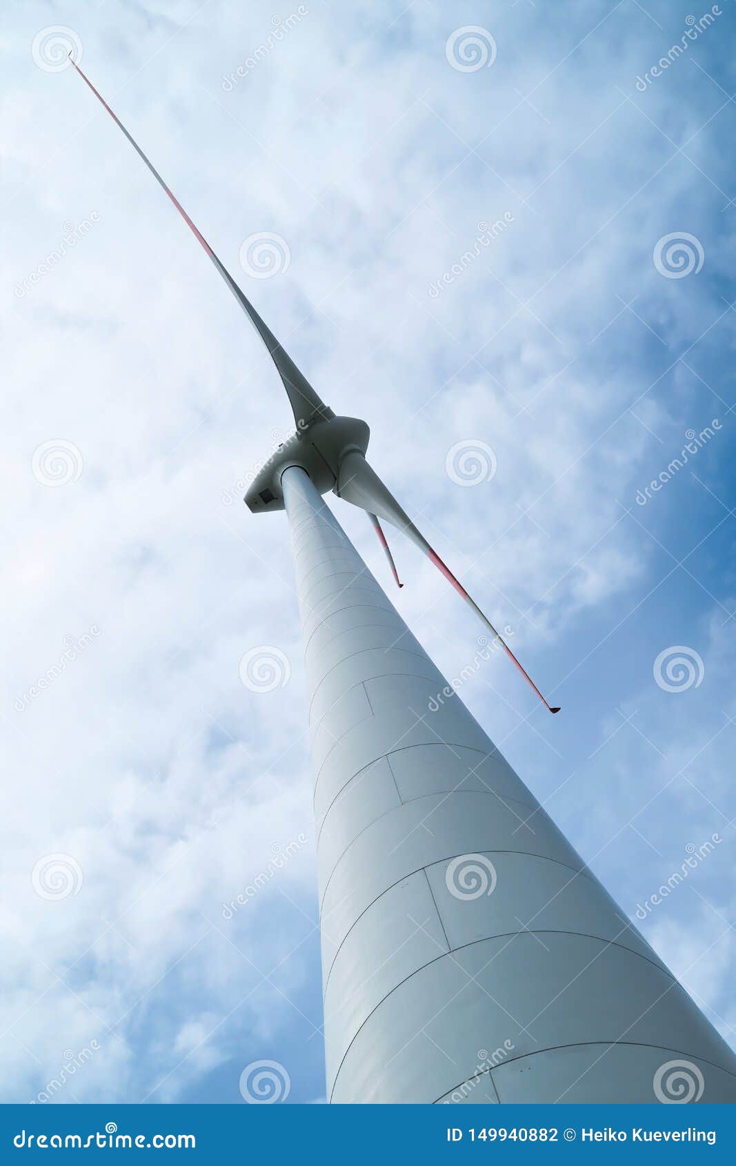 Modern Environmentally Friendly Wind Turbine Stock Photo - Image of ...