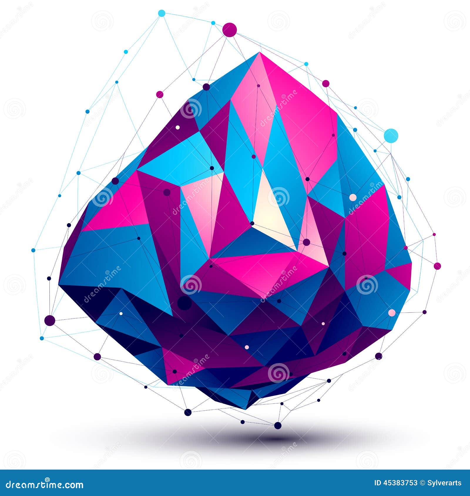 Modern Eps8 Technology Asymmetric Figure Stock Vector - Illustration of ...