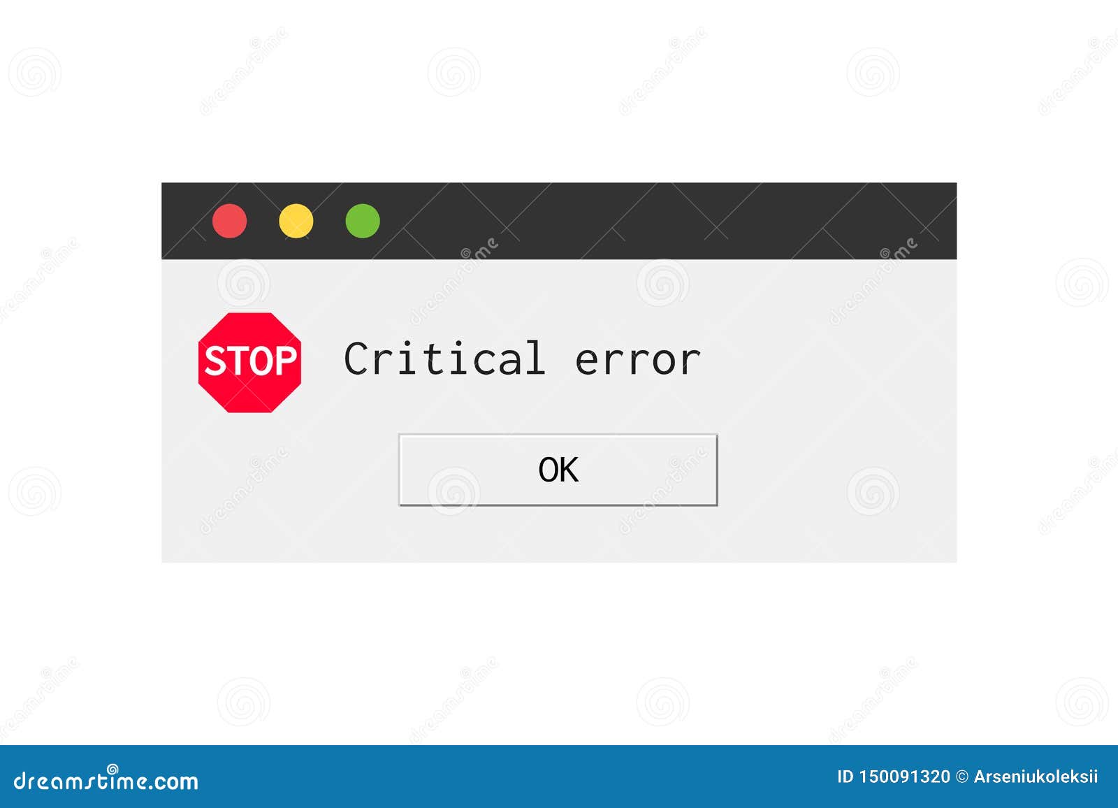 Modern Error Message Dialog Box. Stock Vector - Illustration of problem ... Modern Error Message Dialog Box. Stock Vector - Illustration of problem ...