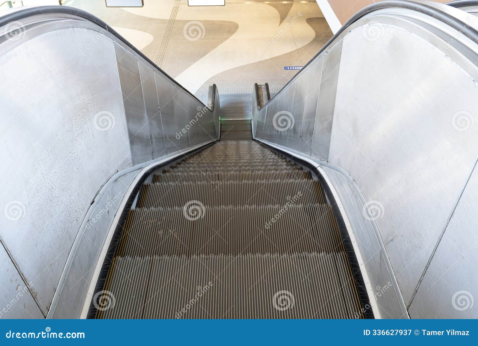 Modern Escalators or Modern Escalator Electronic System Stock Image ...