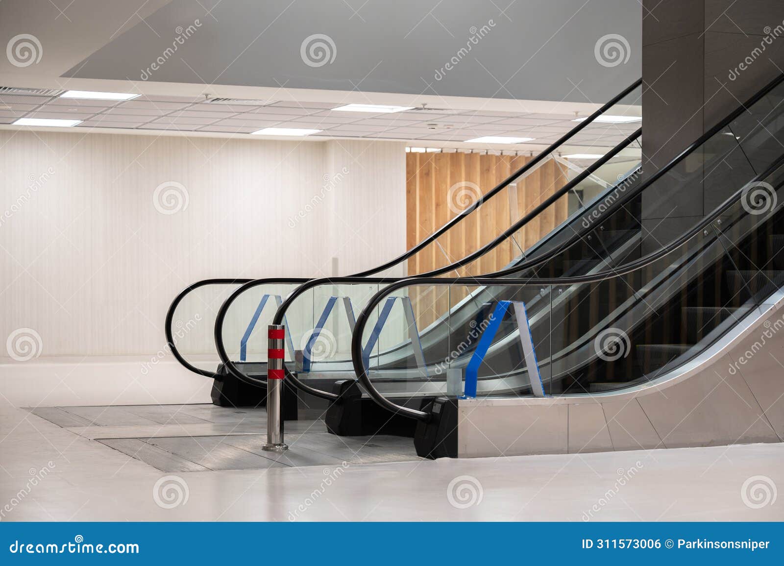 Modern Escalators in a Public Space Stock Photo - Image of commercial ...