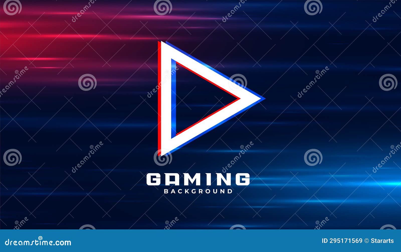 Modern Esport Gaming Banner for Live Stream Stock Illustration ...