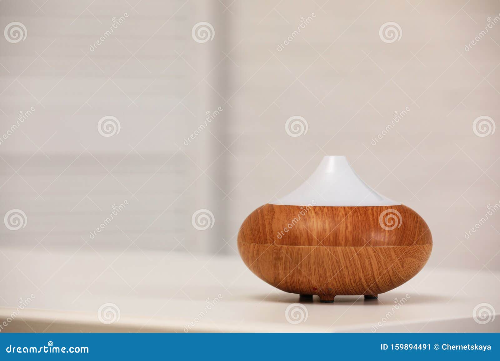 Modern Essential Oil Diffuser on Table Indoors Stock Image - Image of ...