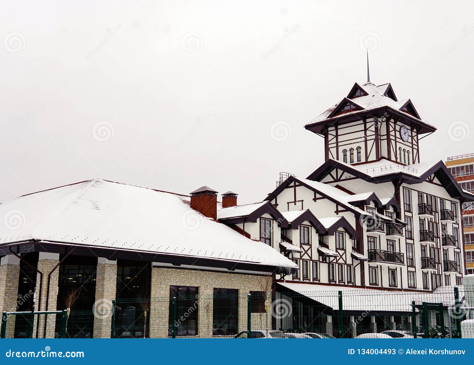 Modern European-style Hotel and Resort Building Stock Image - Image of ...