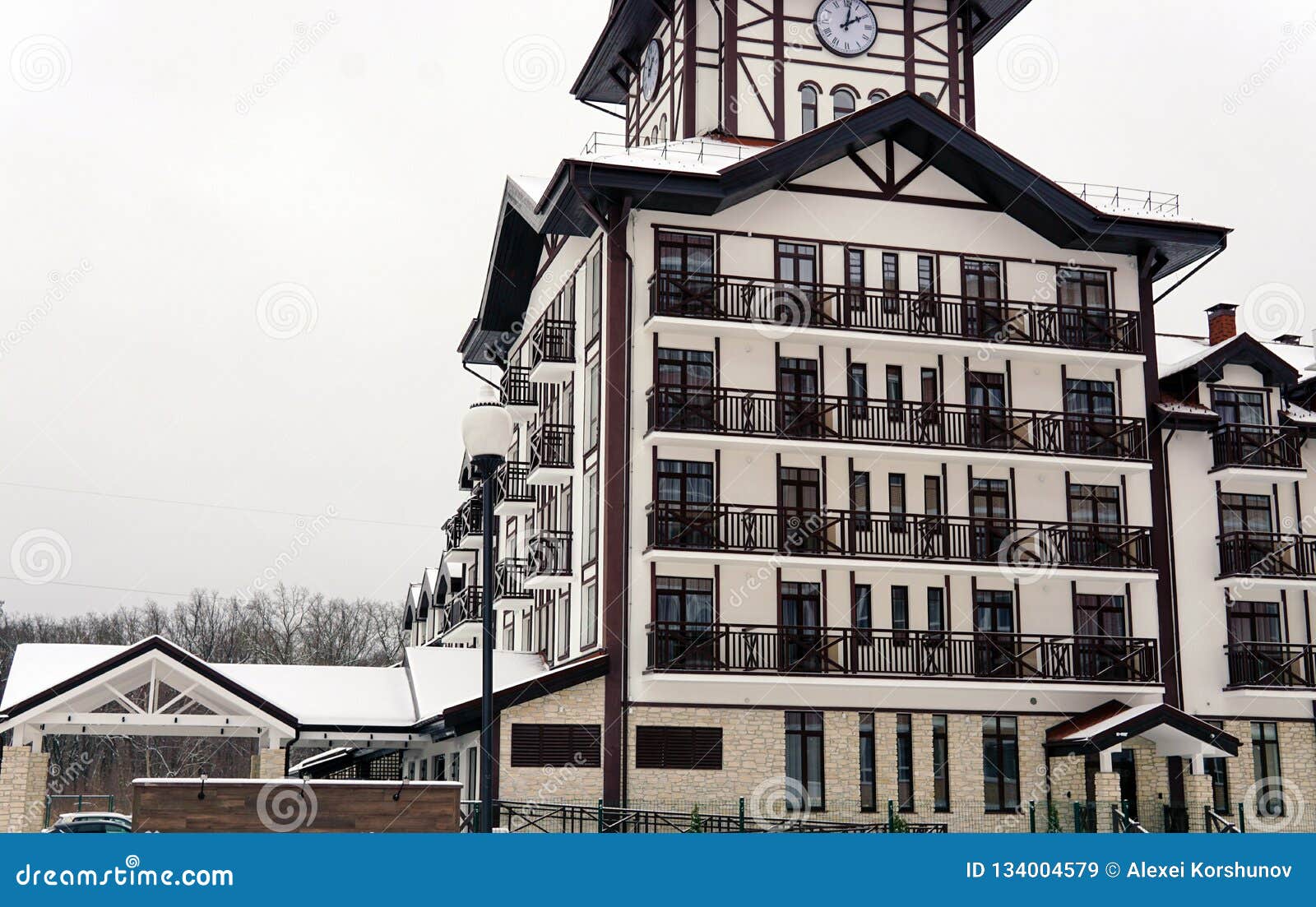 Modern European-style Hotel and Resort Building Stock Image - Image of ...