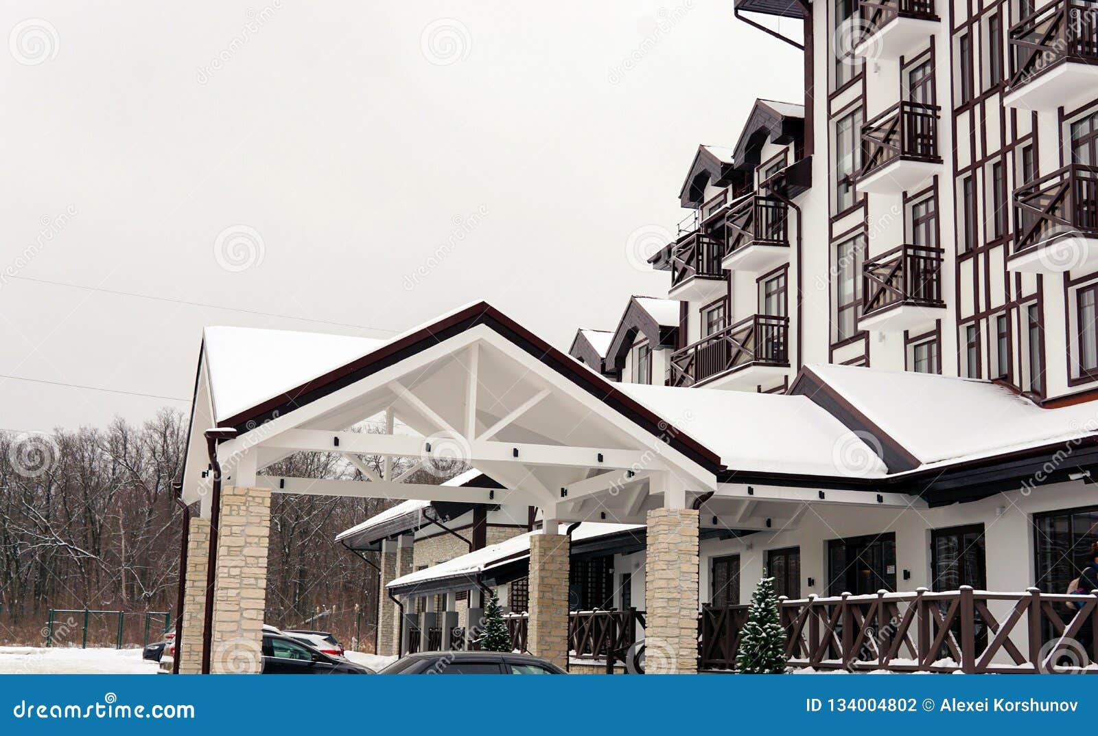 Modern European-style Hotel and Resort Building Stock Photo - Image of ...