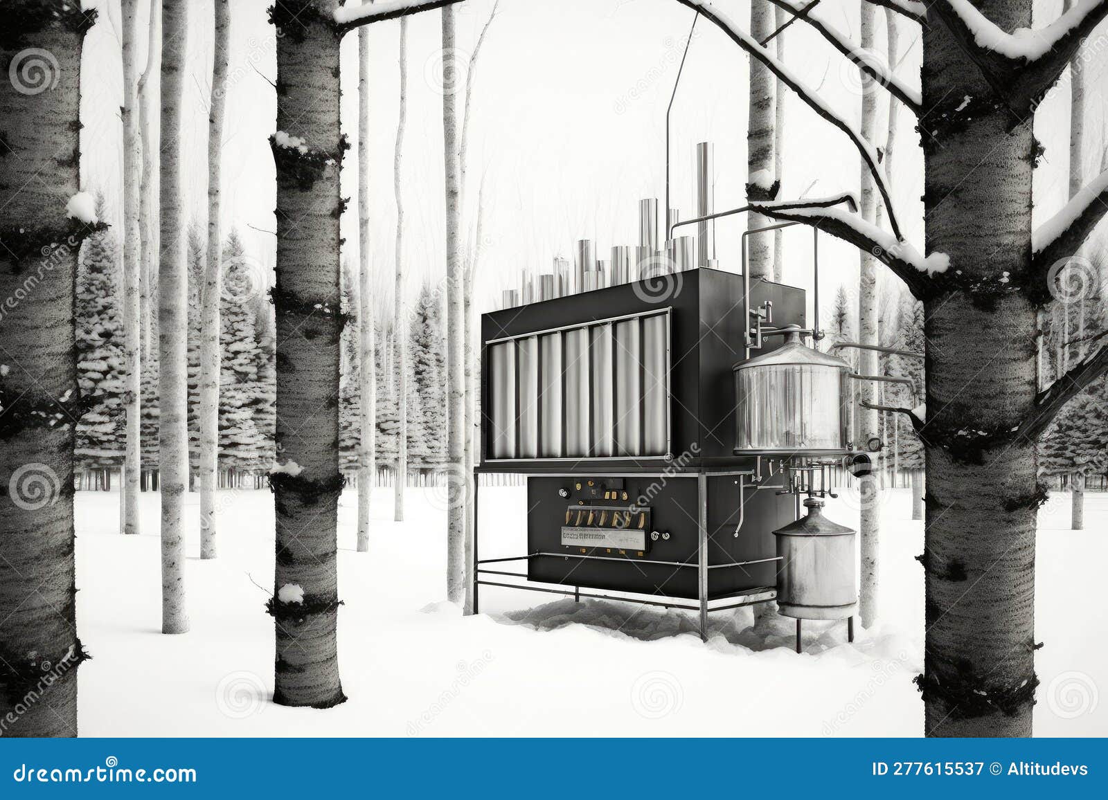 Modern Evaporator System, with Sleek and Efficient Design, Collecting ...