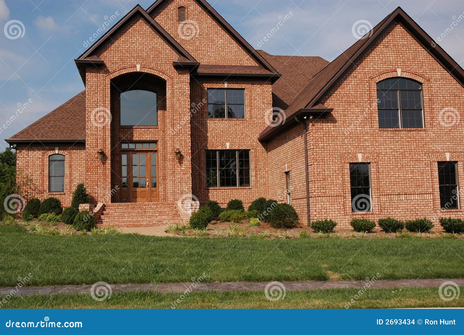 Modern executive home stock photo. Image of lender, lawn - 2693434