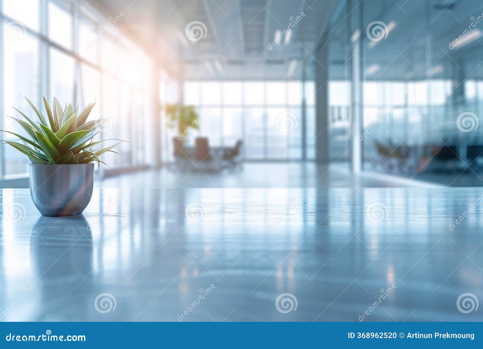 Modern Executive Workplace Background, White Space, Contemporary Office ...